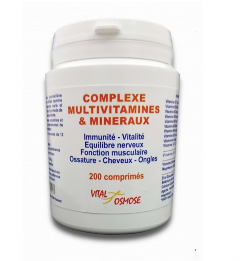 Complexe Multivitamines et Minéraux (200 capsules) – Abura